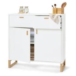Tchibo - Sideboard mit 2 Schubladen und 2 T&uuml;ren - 90,5x35x89,5cm - braun - Holz / Eichenholz