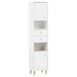 Schildmeyer Tchibo - Hochschrank &raquo;Bjarne&laquo; - 40,5x33x177,5cm - braun - Holz / Metall