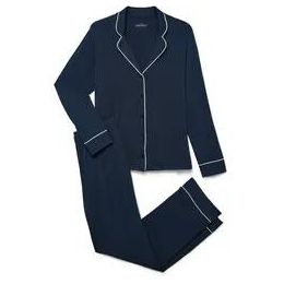 Tchibo - Pyjama-Set - Damen - Gr. L - dunkelblau