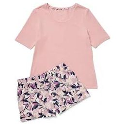 Tchibo - Shorty-Pyjama-Set - Damen - Gr. S - rosa