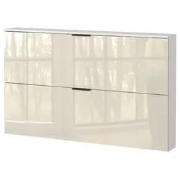 Germania Tchibo - Schuhschrank &raquo;Valega&laquo; - 140x19x85cm - Holz / Glas / Metall