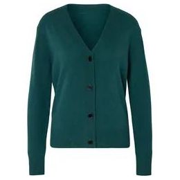 Tchibo - Feinstrick-Cardigan mit Cashmere - Damen - Gr. S - petrol