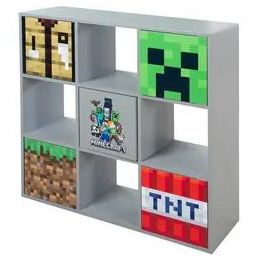 roba Minecraft Regal - 90x30x90cm - grau - Holz / Holz