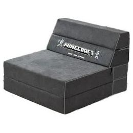 roba Minecraft Gaming Sofa - 119x80x80cm - grau - Polyester / Schaumstoff