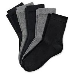 Tchibo - 5 Paar Kinder-Socken - Kinder - Gr. 39-42 - schwarz