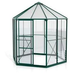 Vitavia Gew&auml;chshaus Pavillon 4 - 253x221x263cm - smaragdgr&uuml;n - Aluminium / Glas / Glas