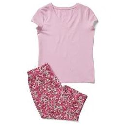 Tchibo - 3/4-Pyjama-Set - Damen - Gr. L - rosa