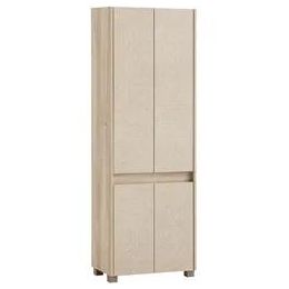 Tchibo - Hochschrank &raquo;Sander&laquo; - 57x33x164,5cm - grau - Holz / Kunststoff / Metall
