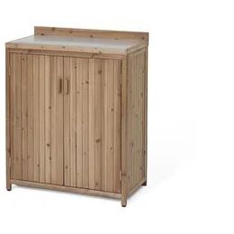 Tchibo - Kleiner Gartenschrank &raquo;Tinus&laquo; - 77x43x96,5cm - schwarz - Holz / Stahl / Polypropylen