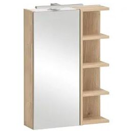 Tchibo - Spiegel &raquo;Mads 400&laquo; mit offenem Regal - 50x16x74,5cm - silber - Holz / Glas / Metall