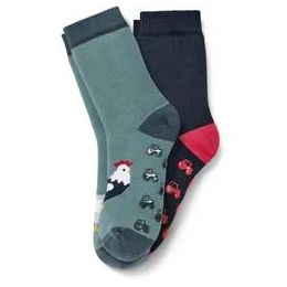 Tchibo - 2 Paar Kleinkind-Antirutsch-Socken - Kinder - Gr. 31-34 - dunkelblau