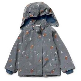 Tchibo - Kinder-Thermo-Regenjacke mit reflektierenden Elementen - Kinder - Gr. 122/128 - silber/print