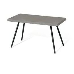Tchibo - Couchtisch mit Polyzement-Tischplatte - 90x50x50cm - schwarz - Polyzement / Stahl / Stahl