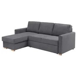 Tchibo - Ecksofa mit Auszugsbett &raquo;NovaLounge&laquo; - 229x160x92cm - braun - Polyester / Holz / Buchenholz