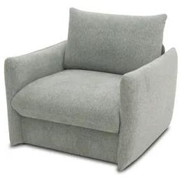 DOMO collection Domo Schlafsofa 1-Sitzer &raquo;Helsinki&laquo; - 105x195x95cm - grau - Polyester / Polyamid / Holz