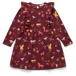 Tchibo - Kinder-Sweatkleid - M&auml;dchen - Gr. 122/128 - weinrot