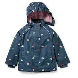 Tchibo - Kinder-Thermo-Regenjacke mit Fleecefutter - M&auml;dchen - Gr. 98/104 - rosa/print