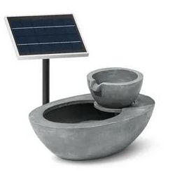 Tchibo - Solar-Gartenbrunnen - 50x30x25cm - grau - Polyresin / Acryl