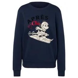 Tchibo - Sweatshirt &raquo;Mickey Mouse&laquo; - Damen - Gr. L - dunkelblau/print