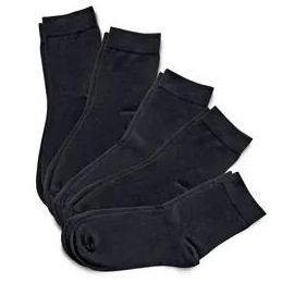 Tchibo - 5 Paar Socken - Damen - Gr. 39-42 - schwarz