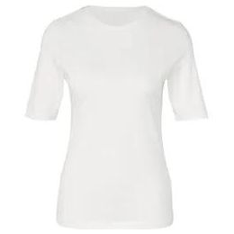 Tchibo - Basic Halbarmshirt - Damen - Gr. M - wei&szlig;