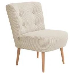 Tchibo - Cocktail-Sessel &raquo;Fiona&laquo; - 58x68x78cm - creme - Polyester / Buchenholz / Holz