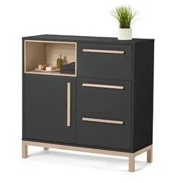 Tchibo - Bad-Sideboard &raquo;Eklund&laquo; - 90x35x89,5cm - anthrazit - Holz / Eichenholz
