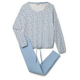 Tchibo - Leggings-Pyjama - Damen - Gr. XS - hellblau/gebl&uuml;mt