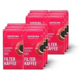EDUSCHO Filterkaffee Klassisch - 12 x 500 g Gemahlen - Intensit&auml;t: 4/5