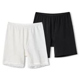Tchibo - 2 Radler-Shorts - Damen - Gr. L - schwarz