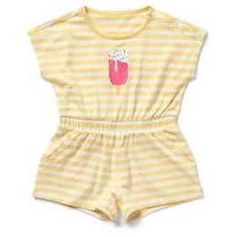 Tchibo - Kinder-Jumpsuit - M&auml;dchen - Gr. 122/128 - creme/print