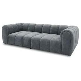DOMO collection Domo Bigsofa &raquo;Aalborg&laquo; - 254x118x69cm - grau - Polyester / Holz
