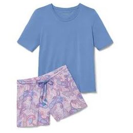 Tchibo - Shorty-Pyjama-Set - Damen - Gr. M - hellblau