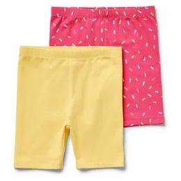 Tchibo - 2 Kinder-Radler-Leggings - Baby - Gr. 62/68 - gelb