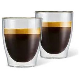 Tchibo - 2 Doppelwandige Caff&egrave; Crema Gl&auml;ser - transparent