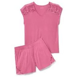 Tchibo - Shorty-Pyjama-Set - Damen - Gr. L - ros&eacute;