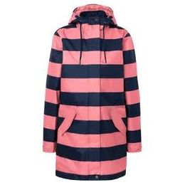Tchibo - 3-in-1-Regenjacke - Damen - Gr. 44 - rosa/gestreift