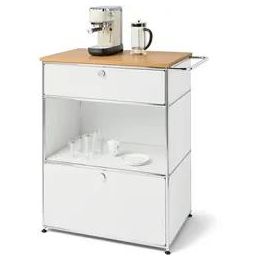 Tchibo - Kaffee-Kommode Metall &raquo;Cn3&laquo; mit 2 Schubladen - 89x52,5x102cm - hellbraun - Stahl / Aluminium / Kunststoff