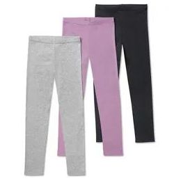 Tchibo - 3 Kinder-Leggings - M&auml;dchen - Gr. 170/176 - schwarz