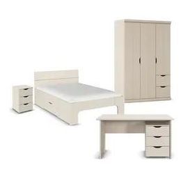 Rauch Set &raquo;Frieda&laquo; mit Bett - 136x56x203cm - beige - Holz / Holz