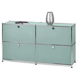 Tchibo - Sideboard Metall &raquo;Cn3&laquo; mit 4 Klappenf&auml;chern - 152x40x82,5cm - chrom - Stahl / Aluminium / Kunststoff