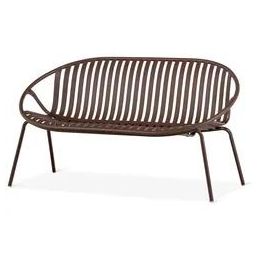 Tchibo - Woood Gartenbank - 81x72x73cm - braun - Aluminium / Polypropylen