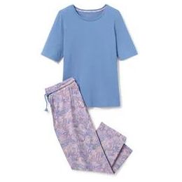 Tchibo - 7/8-Pyjama-Set - Damen - Gr. M - hellblau