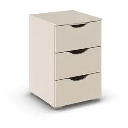 Rauch Nachttisch &raquo;Frieda&laquo; mit 3 Schubladen - 40x42x61cm - beige - Holz / Holz
