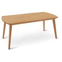 Tchibo - Ausziehbarer Gartentisch mit abgerundeten Fronten - 180x90x74cm - braun - Akazienholz / Stahl / Polypropylen