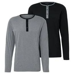 Tchibo - 2 Pyjama-Shirts - Herren - Gr. XXL - schwarz