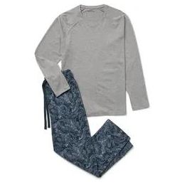 Tchibo - Pyjama-Set - Herren - Gr. L - dunkelblau/paisley