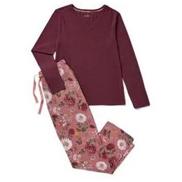 Tchibo - Pyjama-Set - Damen - Gr. S - bordeaux
