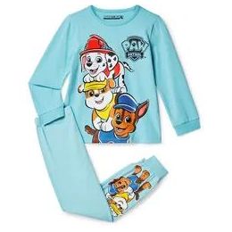 Tchibo - Kinder-Pyjama &raquo;Paw Patrol&laquo; - Jungen - Gr. 134/140 - hellblau/print