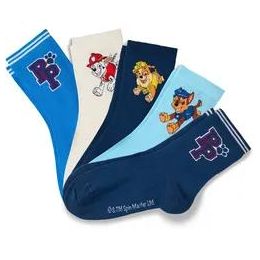 Tchibo - 5 Paar Kinder-Socken &raquo;Paw Patrol&laquo; - Baby - Gr. 23-26 - dunkelblau/jacquard